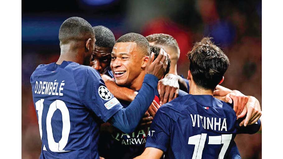 Mbappe helps PSG go top, Haaland back among goals - Bangladesh Post