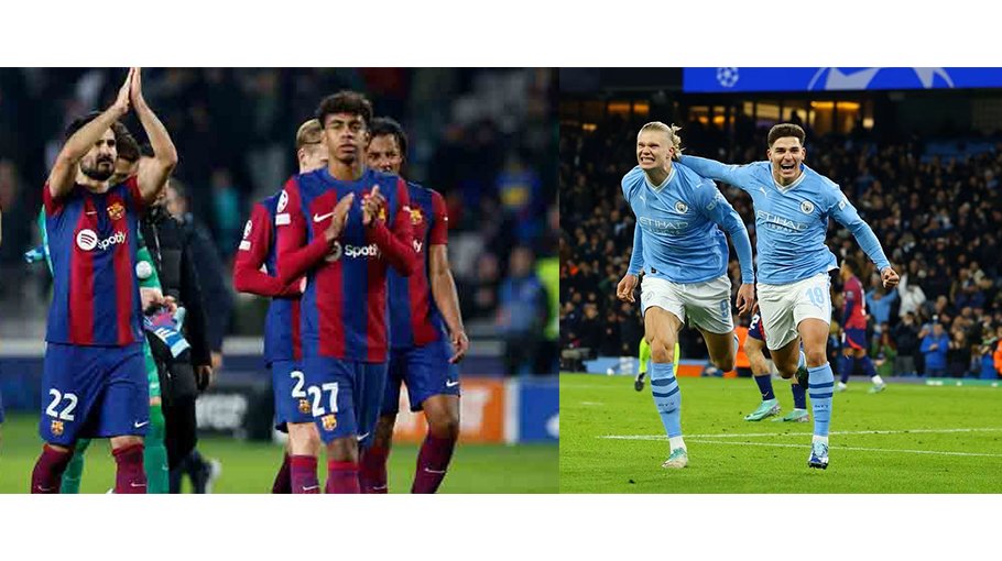 Barca return to Champions League last 16, Man City claim top spot ...